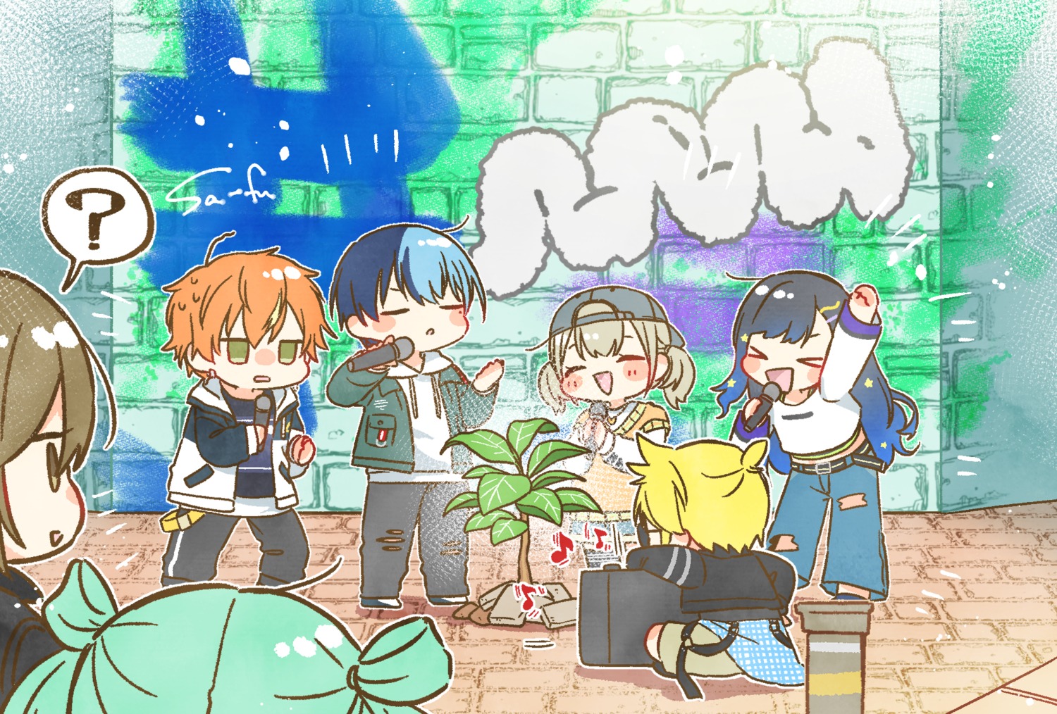 sa-fu project sekai vocaloid aoyagi touya azusawa kohane hatsune miku kagamine len meiko ...